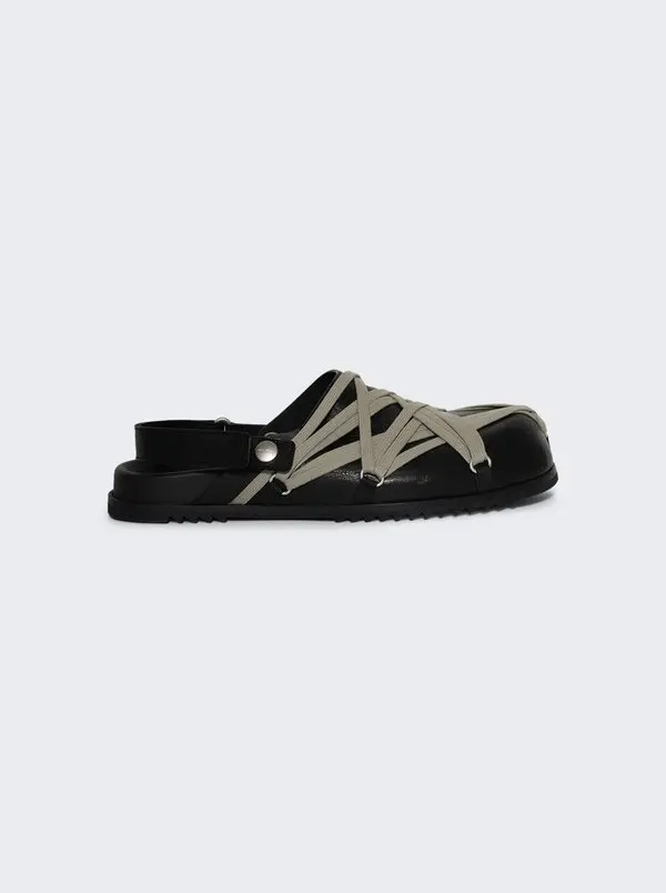 Rick Owens Megalace Mule Granola - Black