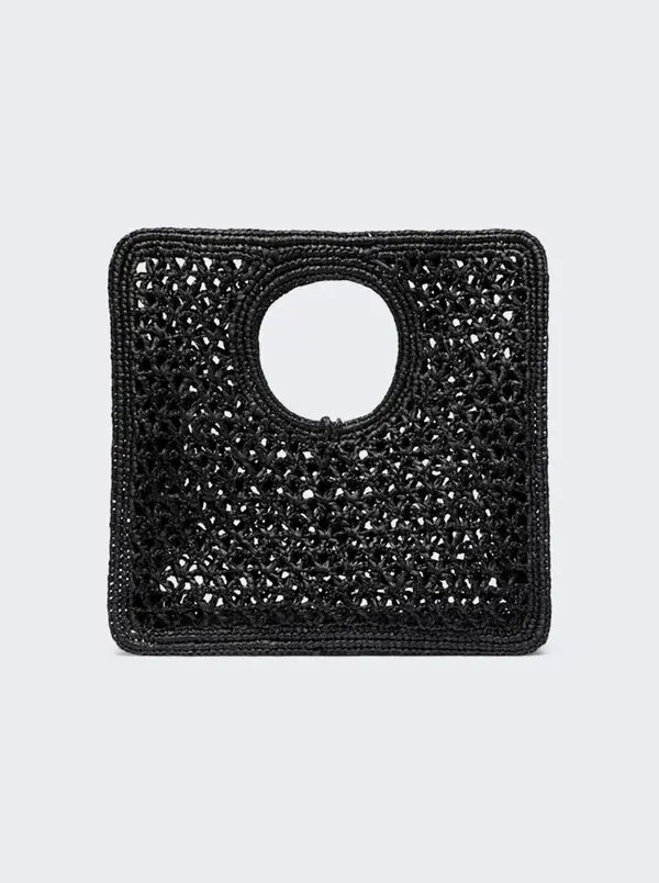 Jacquemus The Spiaggia Small Square Bag - Black