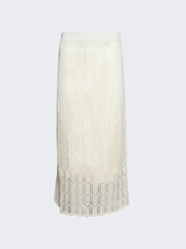 JIL SANDER Long Skirt - Off White