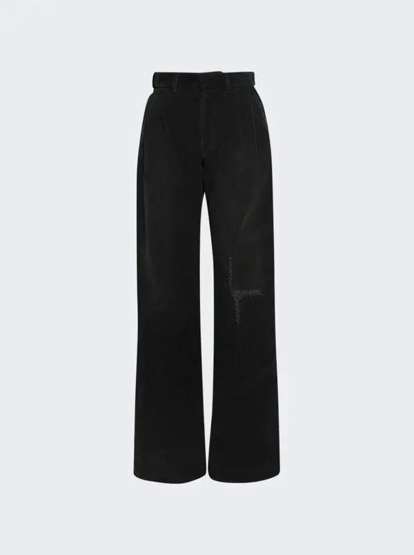Enfants Riches Déprimés Corduroy Repaired Trousers Antique - Black