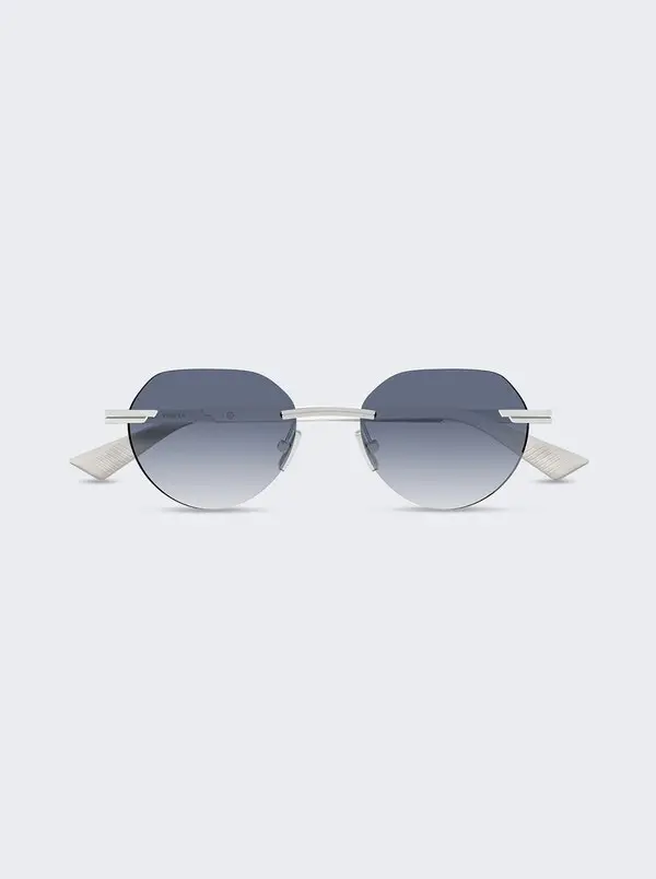 Bottega Veneta Rimless Round Sunglasses - A