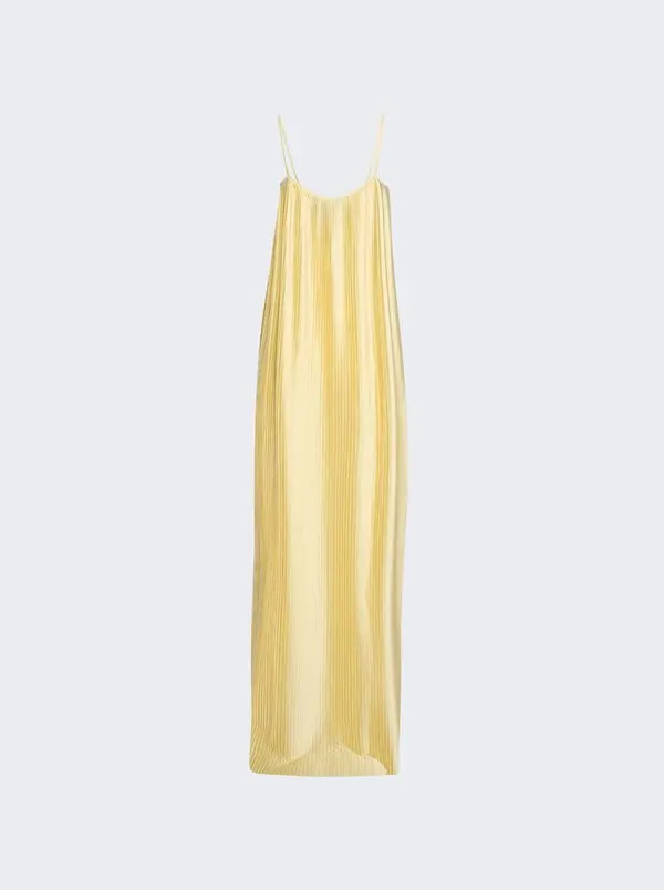 DIMA AYAD Spaghetti Strap Pleated Dress