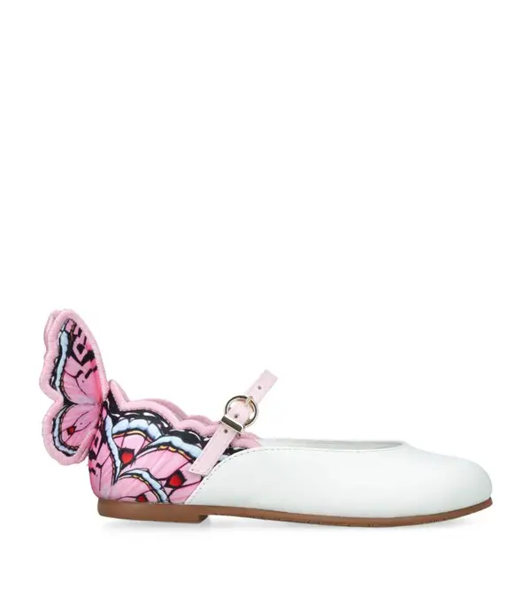 SOPHIA WEBSTER Embellished Chiara Ballet Flats - White