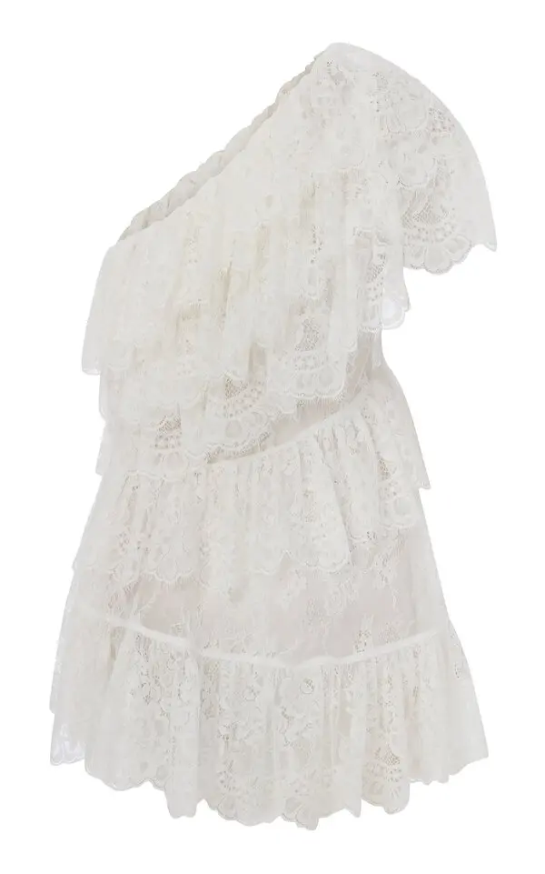 Ila Rori One-shoulder Lace Blouse