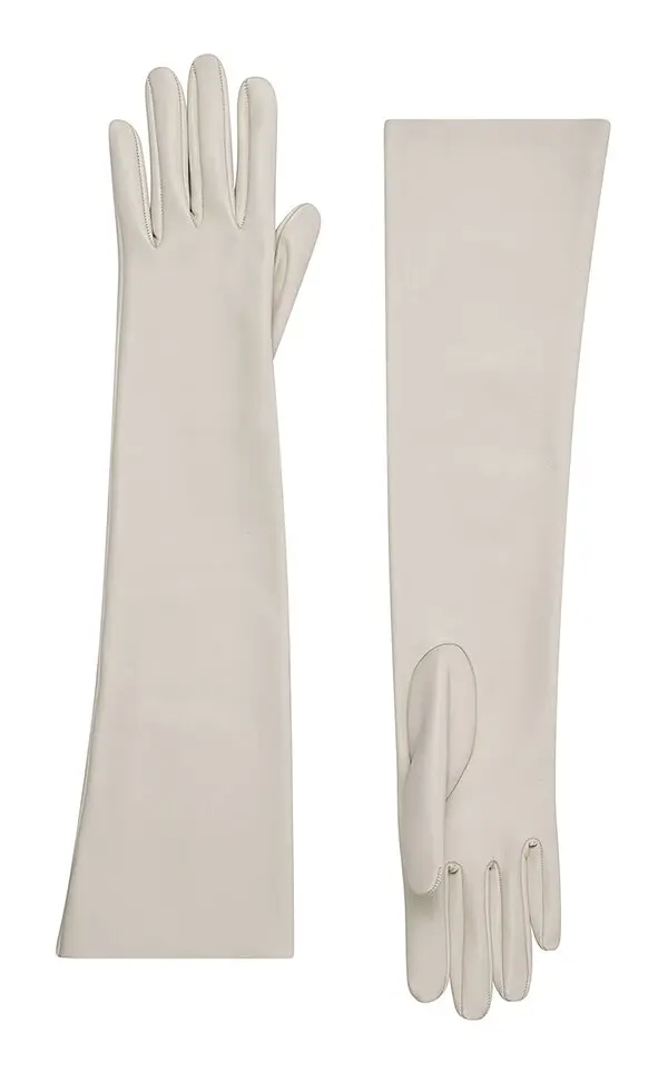 Ila Mirelle Leather Gloves - Ivory