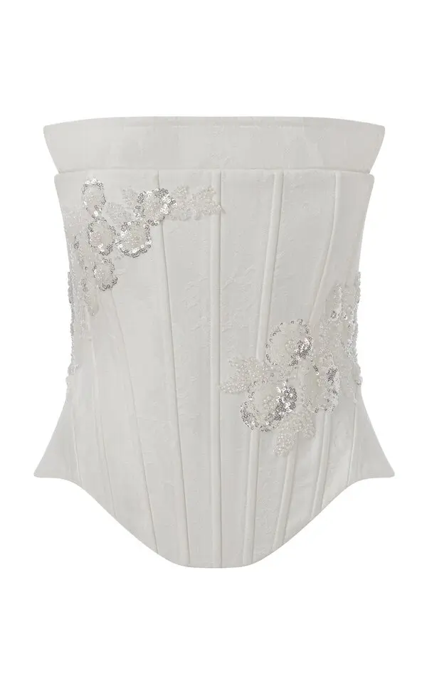 Ila Glynn Jacquard Lace-up Corset