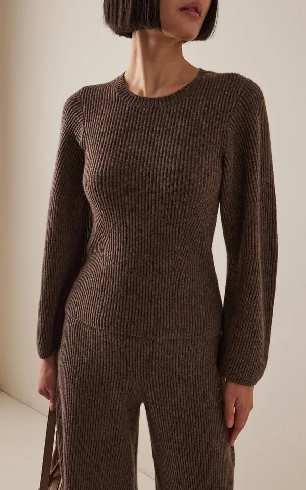 BY MALENE BIRGER Bianca Ribbed Wool-blend Sweater