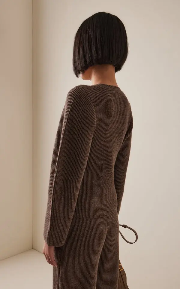 BY MALENE BIRGER Bianca Ribbed Wool-blend Sweater