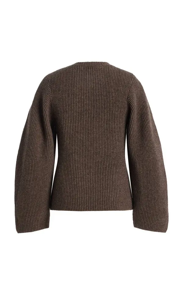 BY MALENE BIRGER Bianca Ribbed Wool-blend Sweater