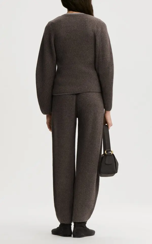 BY MALENE BIRGER Bianca Ribbed Wool-blend Sweater