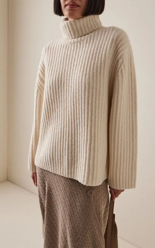 BY MALENE BIRGER Dafne Turtleneck Wool-blend Sweater