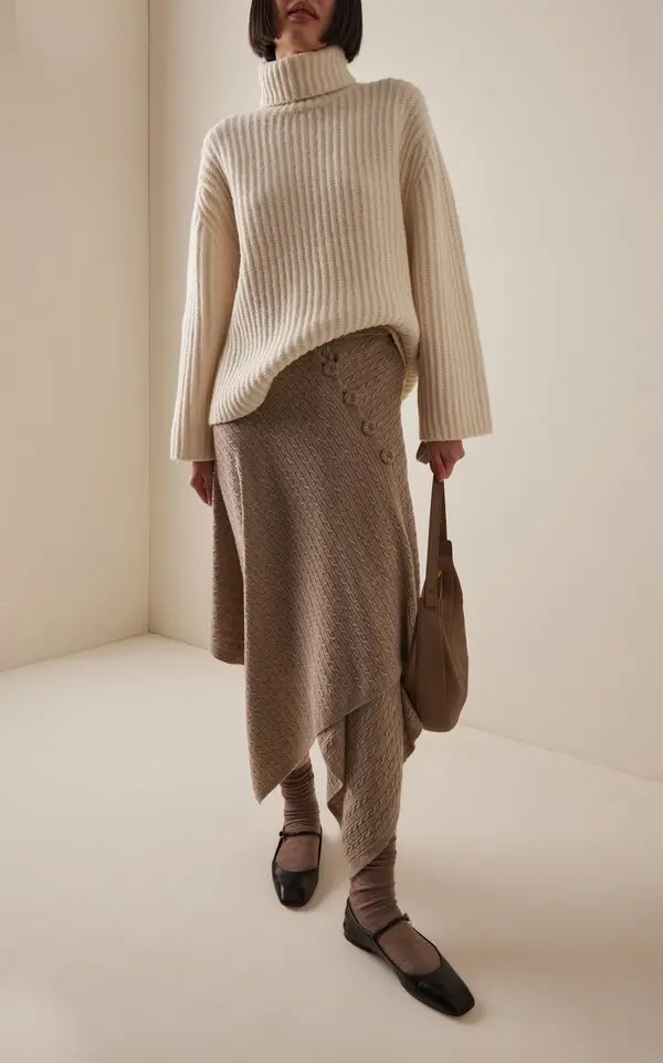 BY MALENE BIRGER Dafne Turtleneck Wool-blend Sweater
