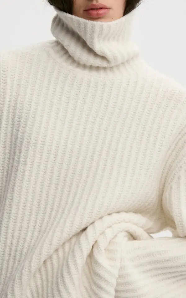 BY MALENE BIRGER Dafne Turtleneck Wool-blend Sweater