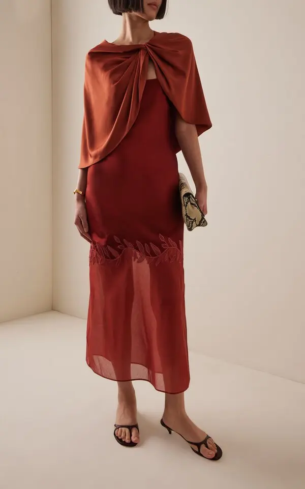 BY MALENE BIRGER Camilla Appliquéd Midi Dress