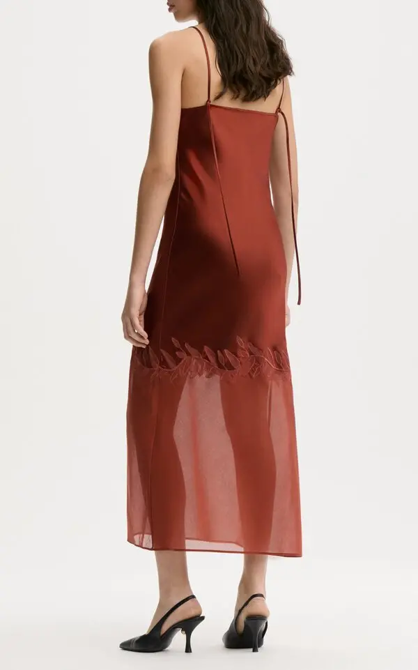 BY MALENE BIRGER Camilla Appliquéd Midi Dress