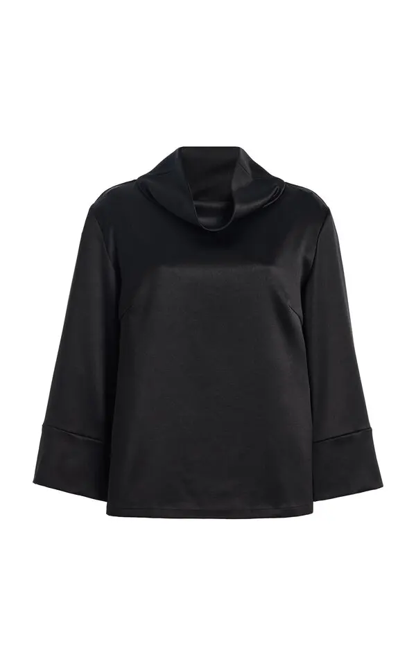 BY MALENE BIRGER Vica High-neck Blouse - Black