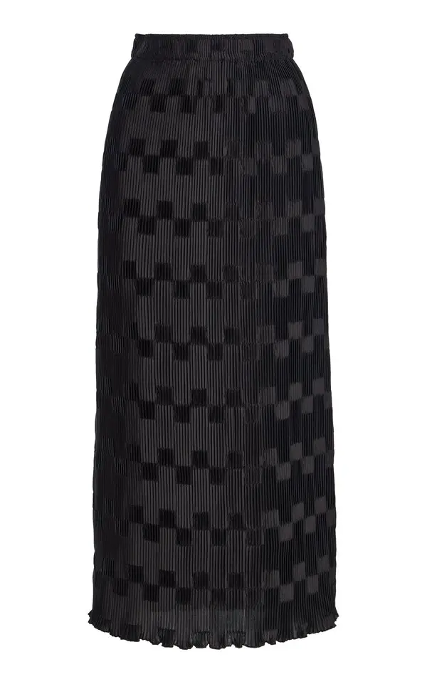BY MALENE BIRGER Lian Pleated Maxi Skirt - Black