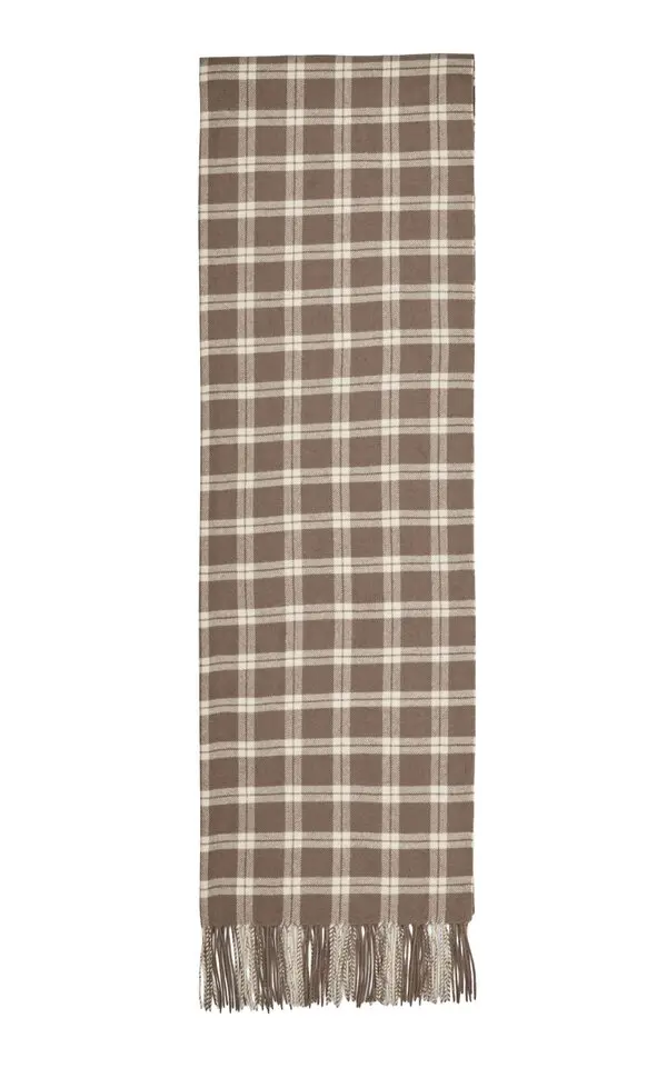 BY MALENE BIRGER Aurora Wool-cashmere Scarf - Plaid