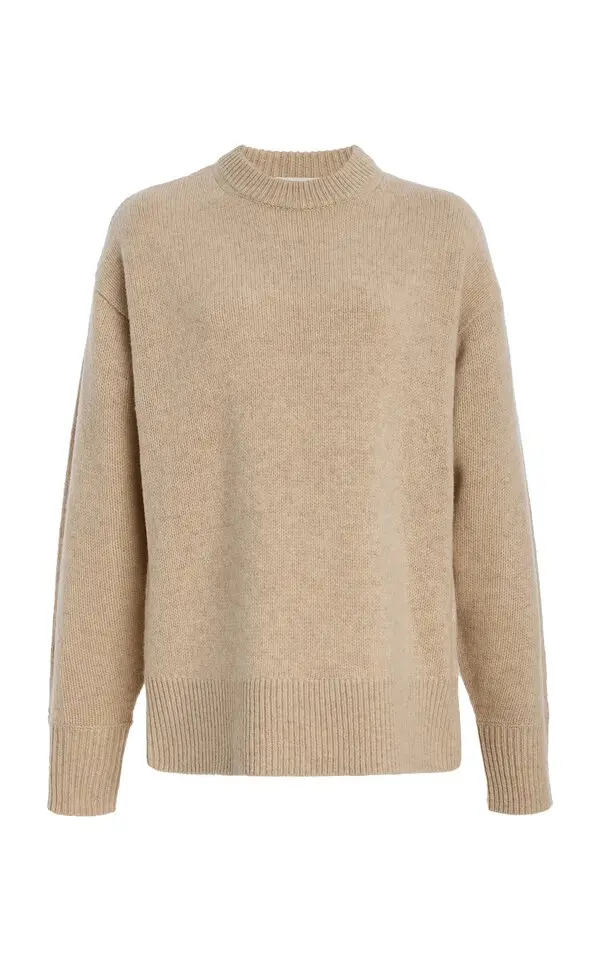 BY MALENE BIRGER Hannah Crew-neck Wool Sweater - Neutral