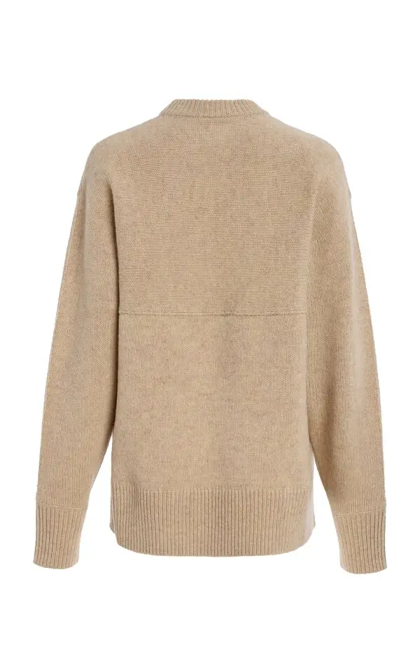 BY MALENE BIRGER Hannah Crew-neck Wool Sweater - Neutral