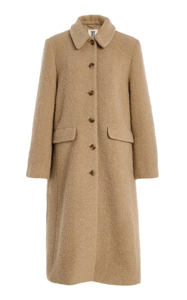 BY MALENE BIRGER Madera Single-breasted Wool-blend Coat - Taupe