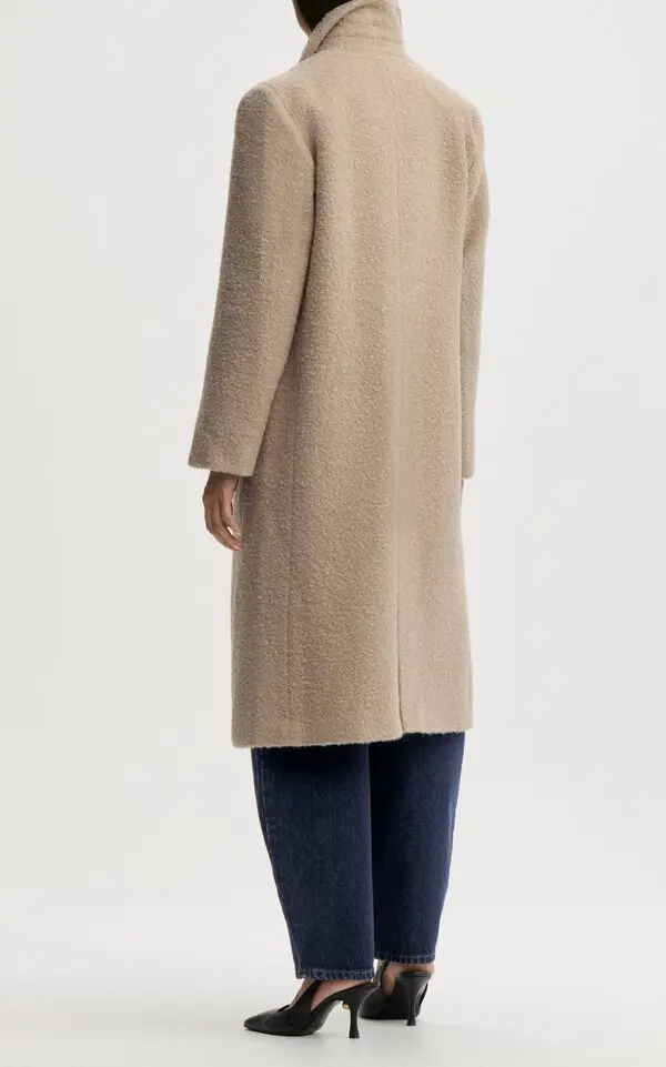 BY MALENE BIRGER Madera Single-breasted Wool-blend Coat - Taupe