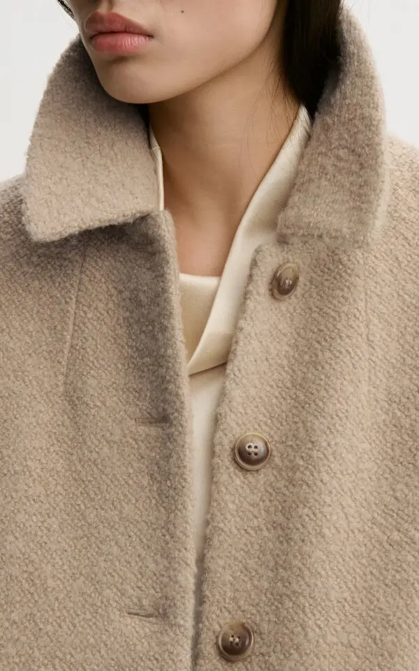 BY MALENE BIRGER Madera Single-breasted Wool-blend Coat - Taupe