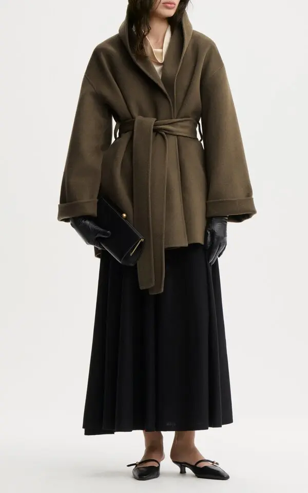 BY MALENE BIRGER Trinelle Belted Wool Coat