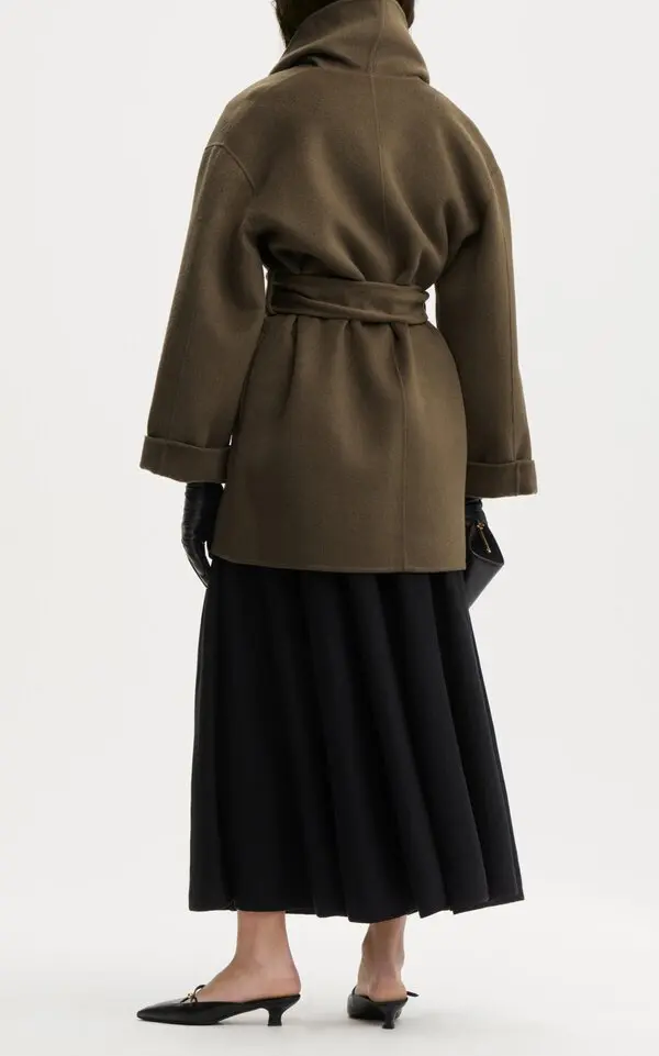 BY MALENE BIRGER Trinelle Belted Wool Coat