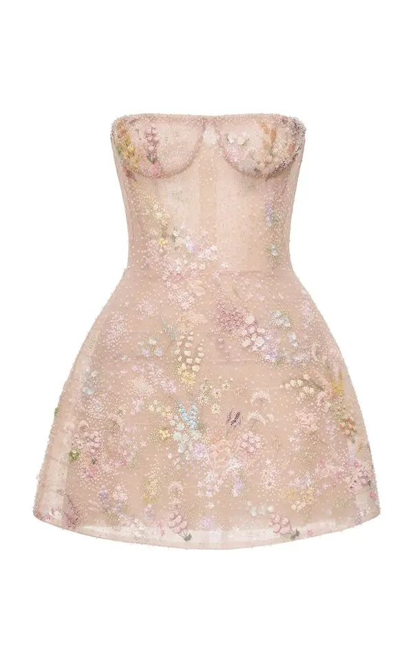 MONTSAND Embellished Mini Dress - Floral