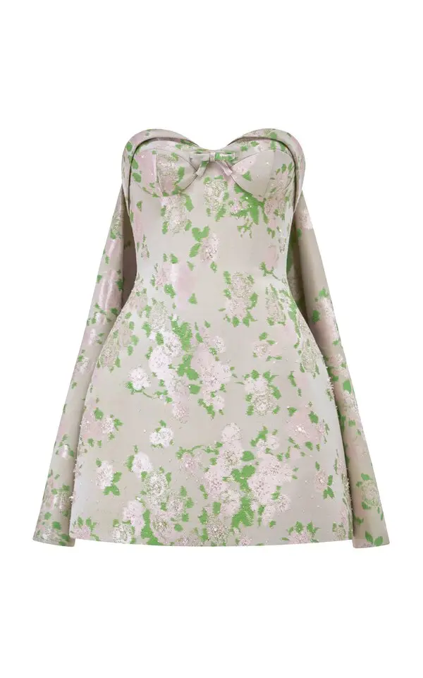 MONTSAND Silk-blend Corset Mini Dress - Floral