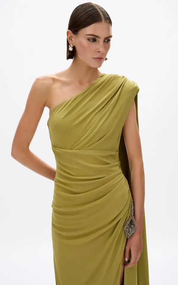 Rachel Gilbert Jordan Draped Gown