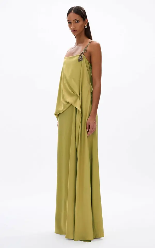 Rachel Gilbert Oryx Gown - Green