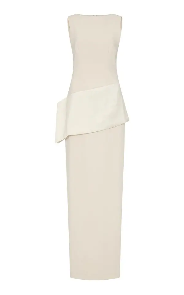 Rachel Gilbert Rick Gown Elegant Maxi Dress - Ivory
