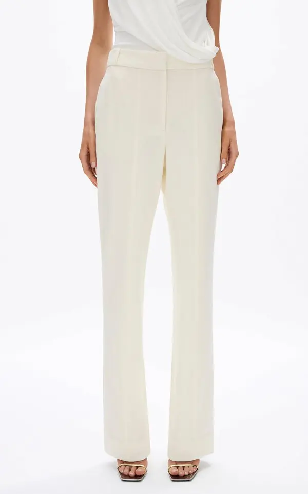 Rachel Gilbert Finley Wool-blend Pants - Ivory