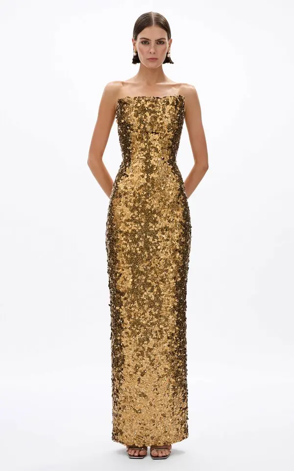 Rachel Gilbert Karter Sequined Gown