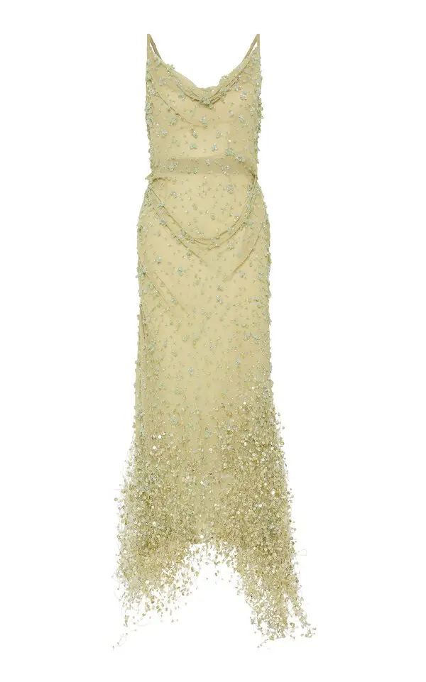 Rachel Gilbert Anika Midi Dress - Green