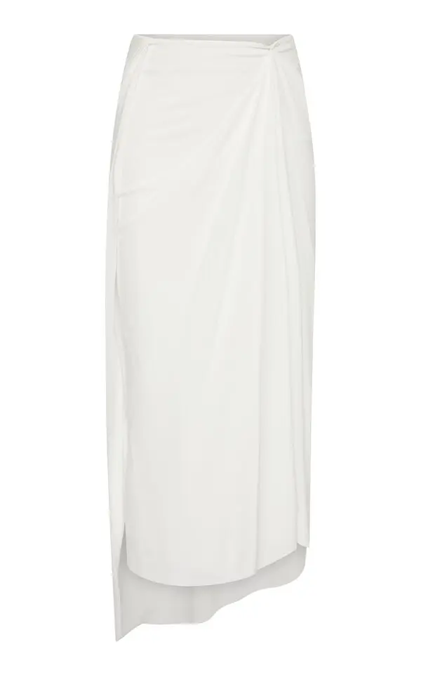 Rachel Gilbert Kingston Draped Midi Skirt - Ivory