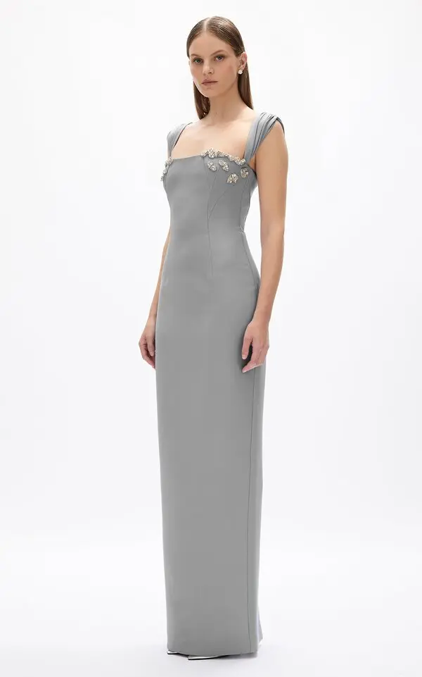 Rachel Gilbert Malia Gown - Dark Wash