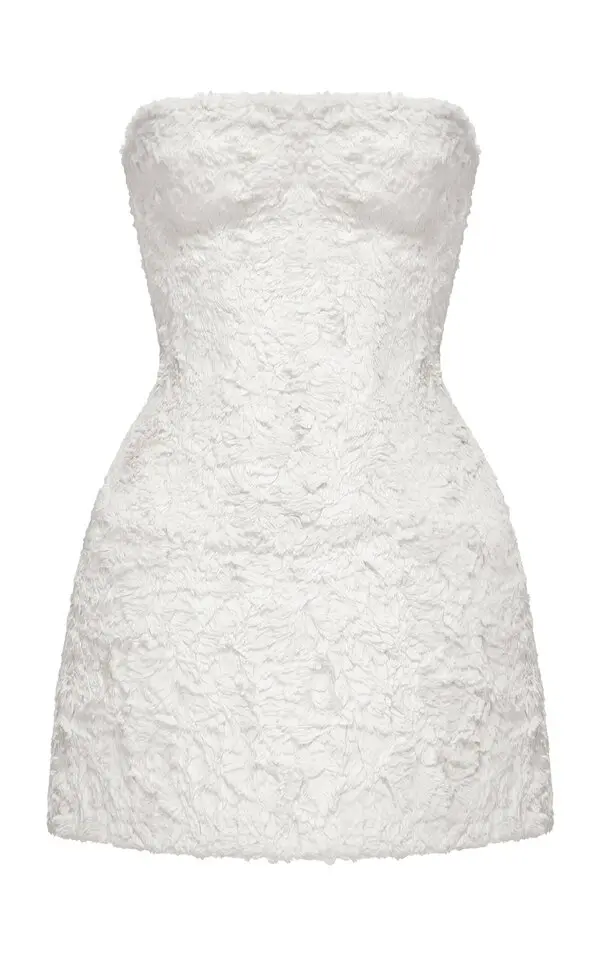 MONTSAND Fur Tube Mini Dress
