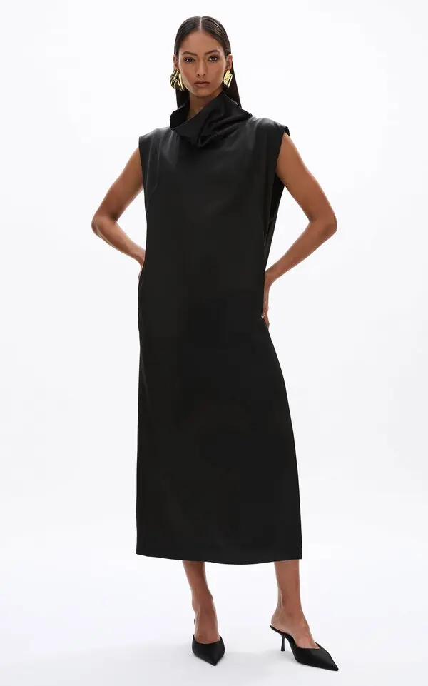 Rachel Gilbert Leeta Draped Midi Dress