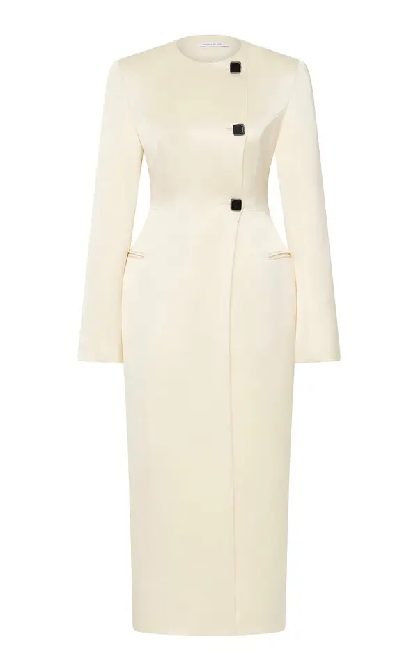 Rachel Gilbert Leeta Tailored Coat With Button Detailing