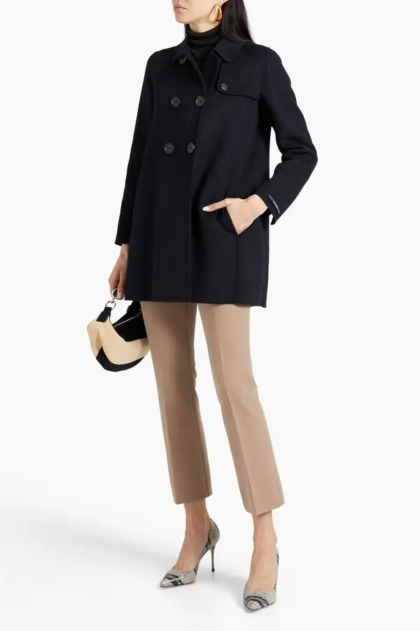 Max Mara Trafoi Double-breasted Wool-blend Felt Coat