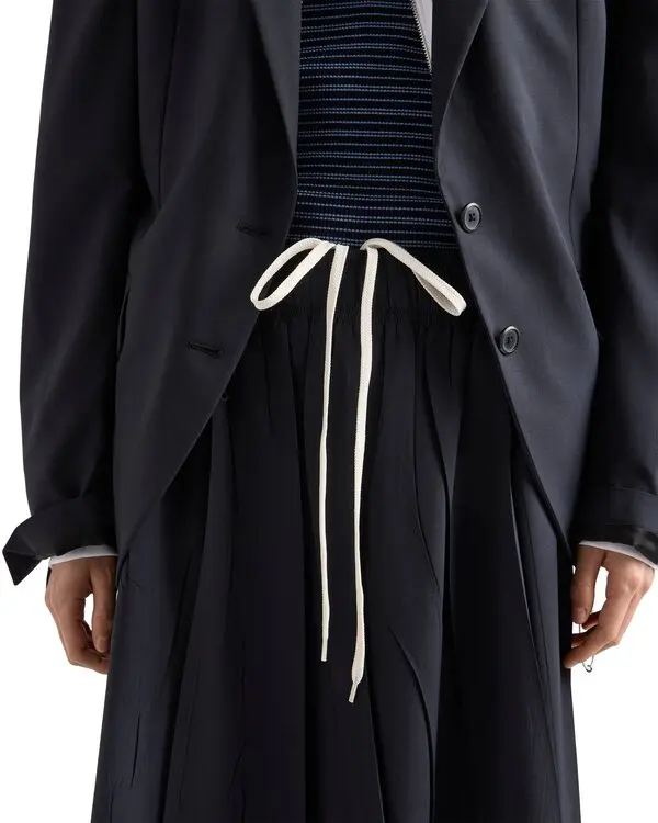 Prada Light Wool Midi Skirt