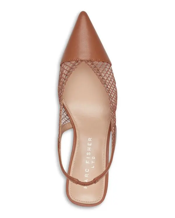 MARC FISHER LTD. Gipsi Slingback Pumps - Medium Brown