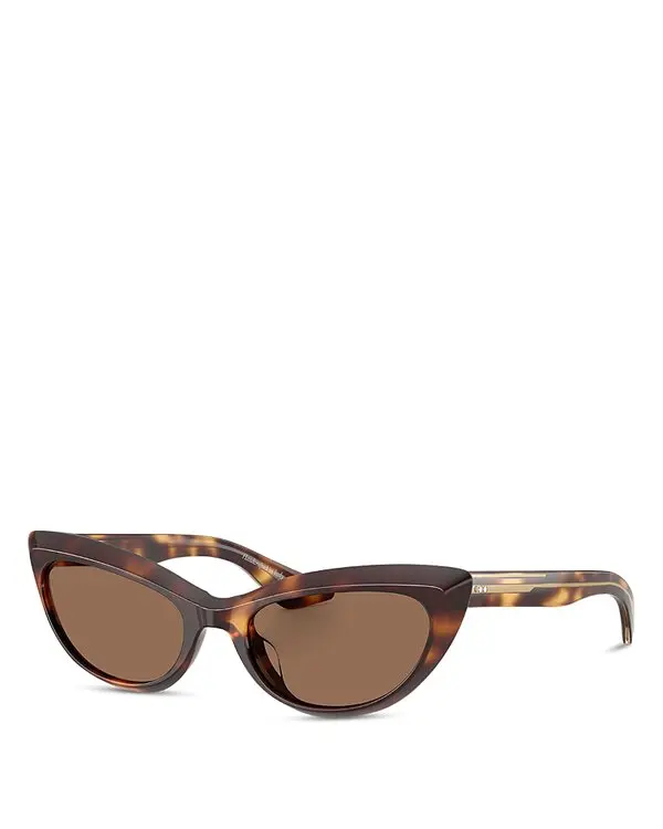 Oliver Spencer Cat Eye Sunglasses 53mm - Brown