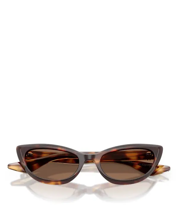 Oliver Spencer Cat Eye Sunglasses 53mm - Brown