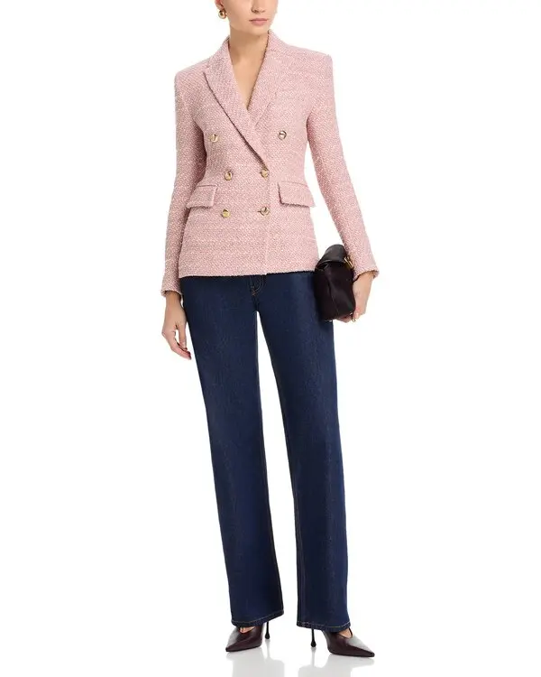 Generation Love Arielle Tweed Blazer - Pink Multi