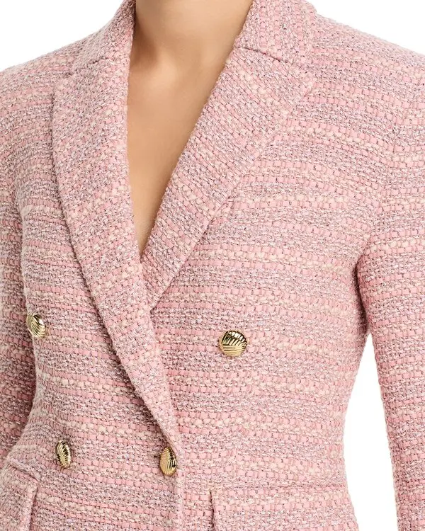 Generation Love Arielle Tweed Blazer - Pink Multi
