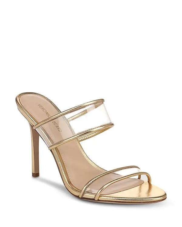 Veronica Beard Asha 95 Dress Sandals - Clear/pale